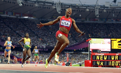 USA breaks 27-year-old 4x100m world record