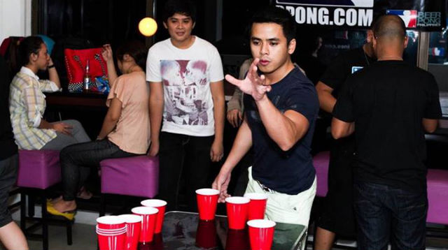 Make drinking more fun with beer pong