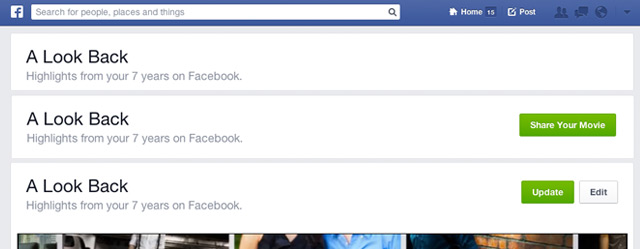 Facebook Look Back
