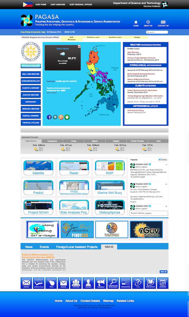 More weather info in redesigned PAGASA site