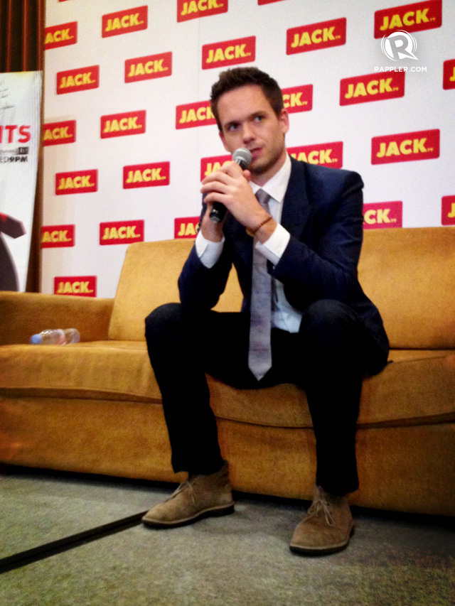 VIDEO: Patrick J. Adams suits up